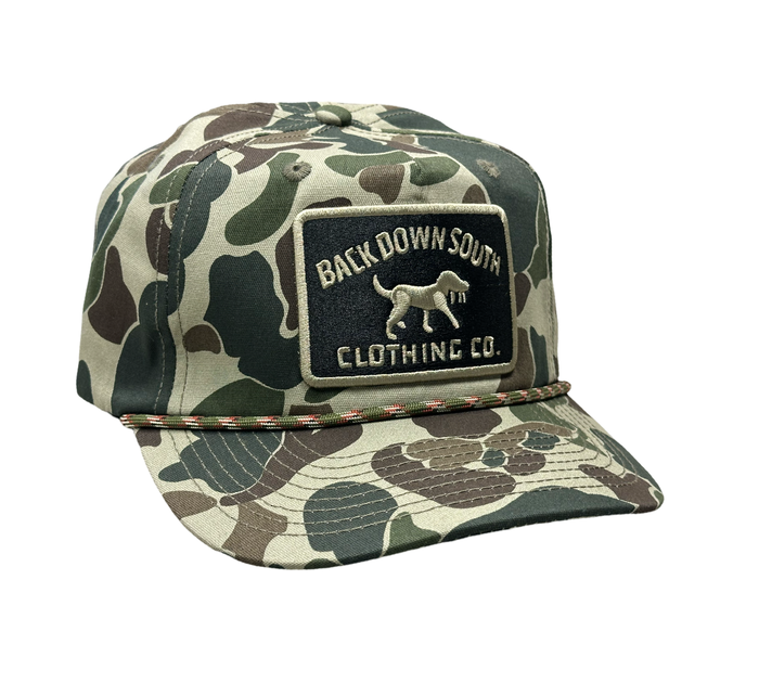 Old School Camo Rope Hat – Back Down South Clothing